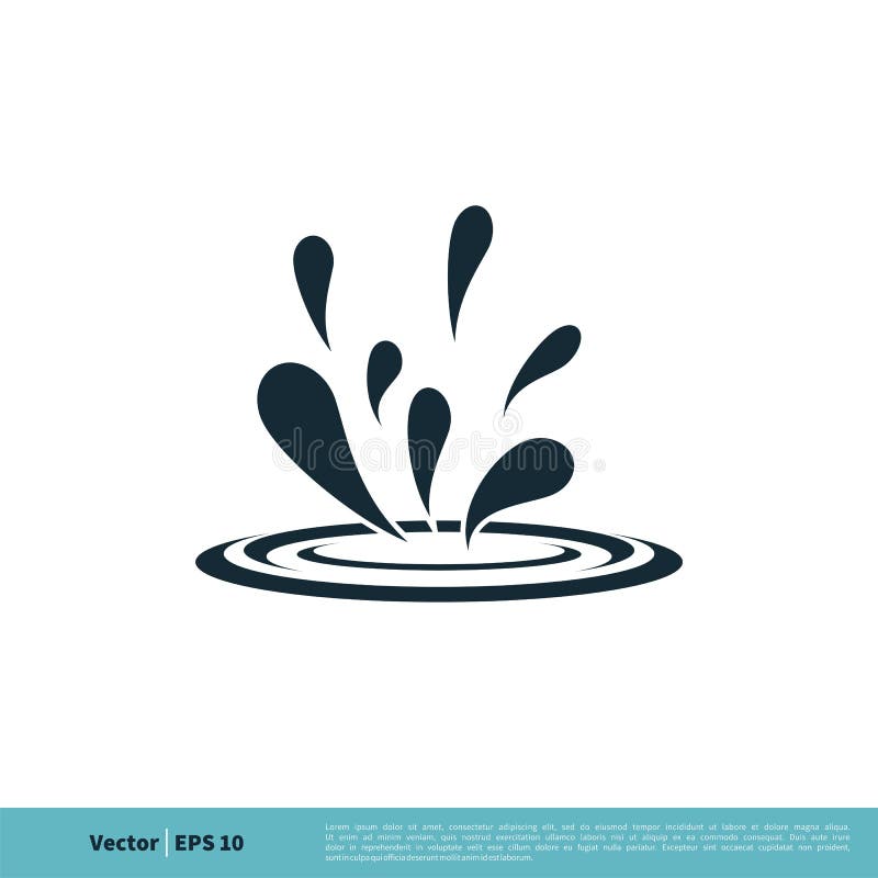 Water Splash Swoosh Vector Logo Template Illustration Design. Vector ...