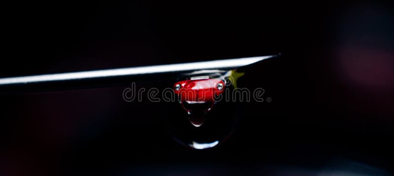 A Drop of Water on the Tip of the Needle from the Syringe Stock Image ...