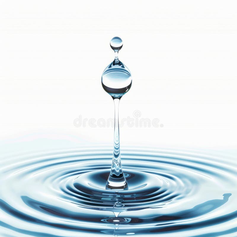 Drop of Water is about To Fall into Body of Water Which is the Subject ...