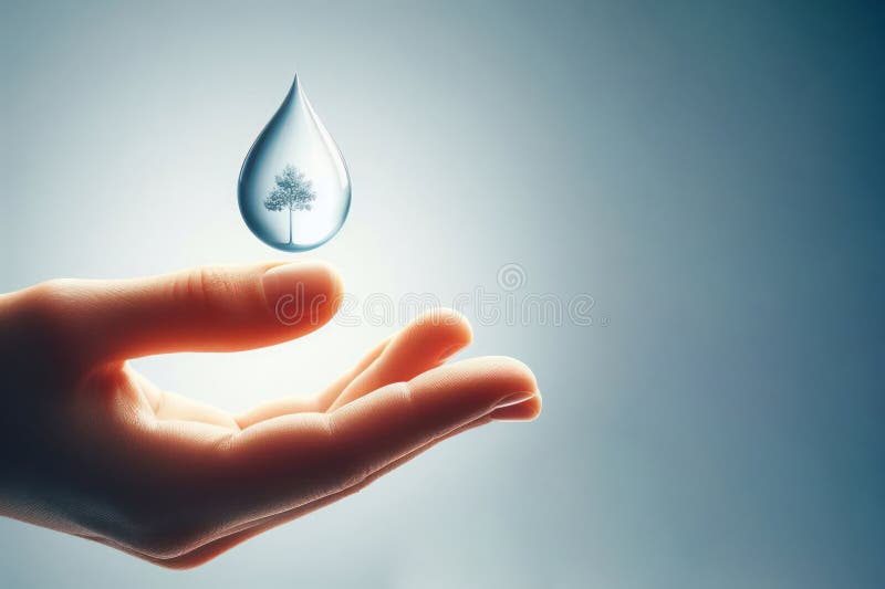 Tree Inside Water Drop Stock Illustrations – 275 Tree Inside Water Drop ...