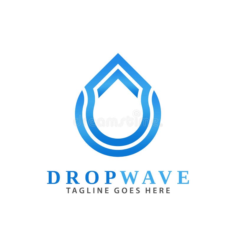 Drop Wave Arrow Logos Design Vector Illustration Template Stock Vector ...