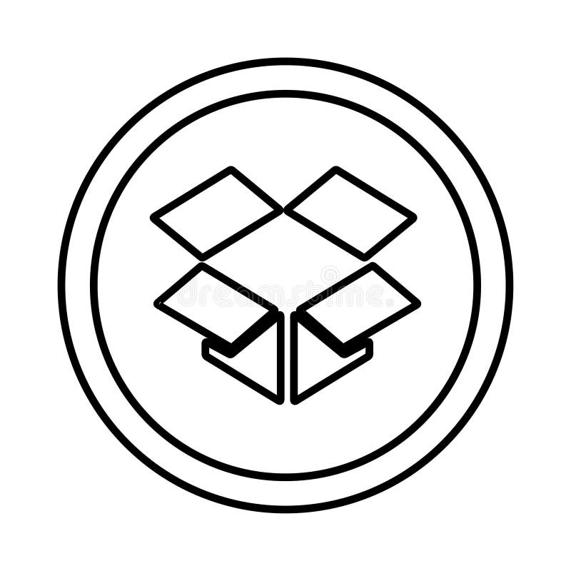 Dropbox icon editorial image. Illustration of media - 257538785