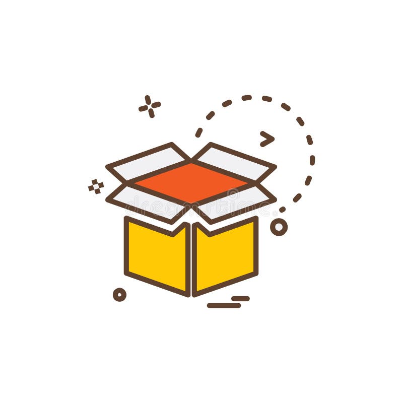 Dropbox icon design vector stock vector. Illustration of design - 132411260