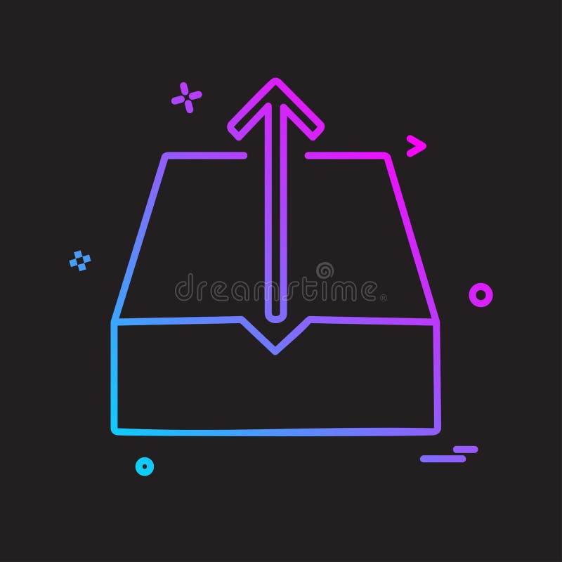 Dropbox icon design vector stock vector. Illustration of bubble - 132452421