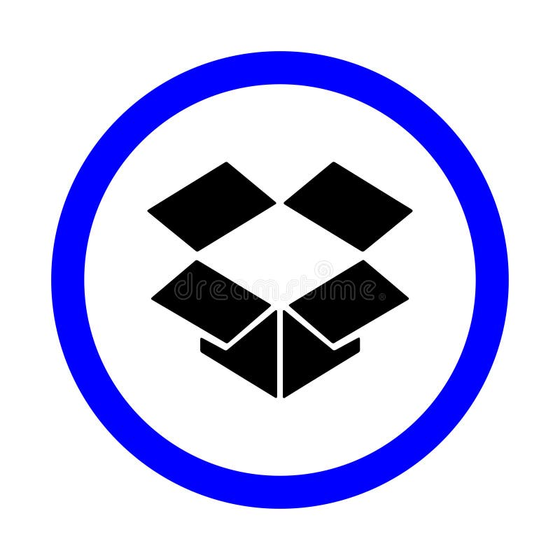 Dropbox icon Logo editorial stock image. Illustration of logo - 223937539