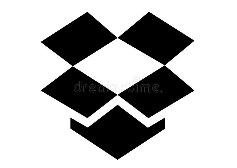 Dropbox Icon Logo editorial stock image. Illustration of illustrator ...
