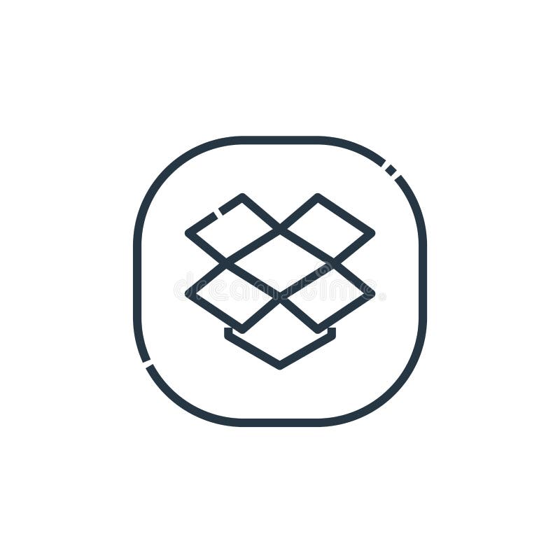 Dropbox icon design vector stock vector. Illustration of like - 132461010