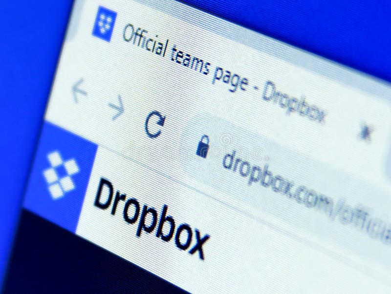 Dropbox logo editorial stock photo. Image of editorial - 297974623