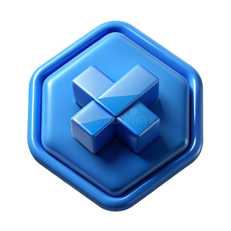 Dropbox Logo 3D Icon Perfectly Stock Illustration - Illustration of ...