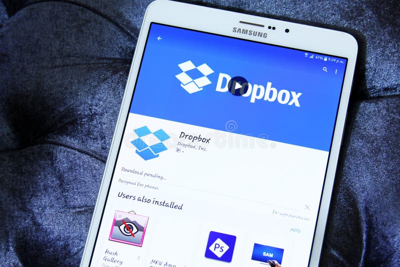 Dropbox logo editorial stock photo. Image of computer - 88908368