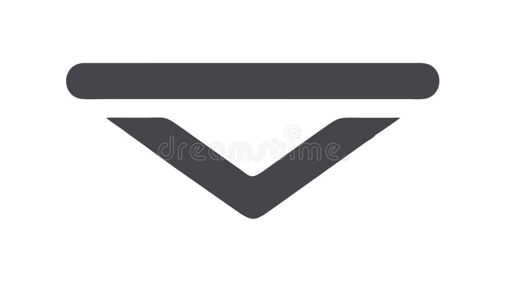 Dropdown Menu Collapse Indicator UI Element, Vector Design Generative AI Stock Illustration ...