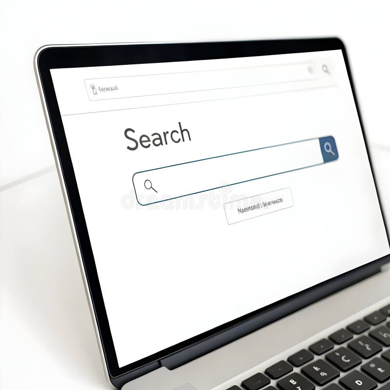 Dropdown Search Bar Template Stock Illustration - Illustration of ...