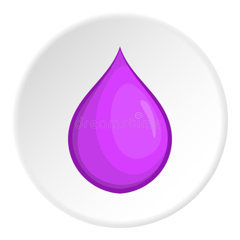 Drop icon, cartoon style stock illustration. Illustration of violet ...