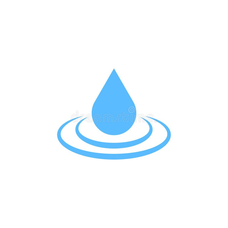 Droplet Icon. Drop Falls, Water Droplet. Vector Illustration. EPS 10 ...