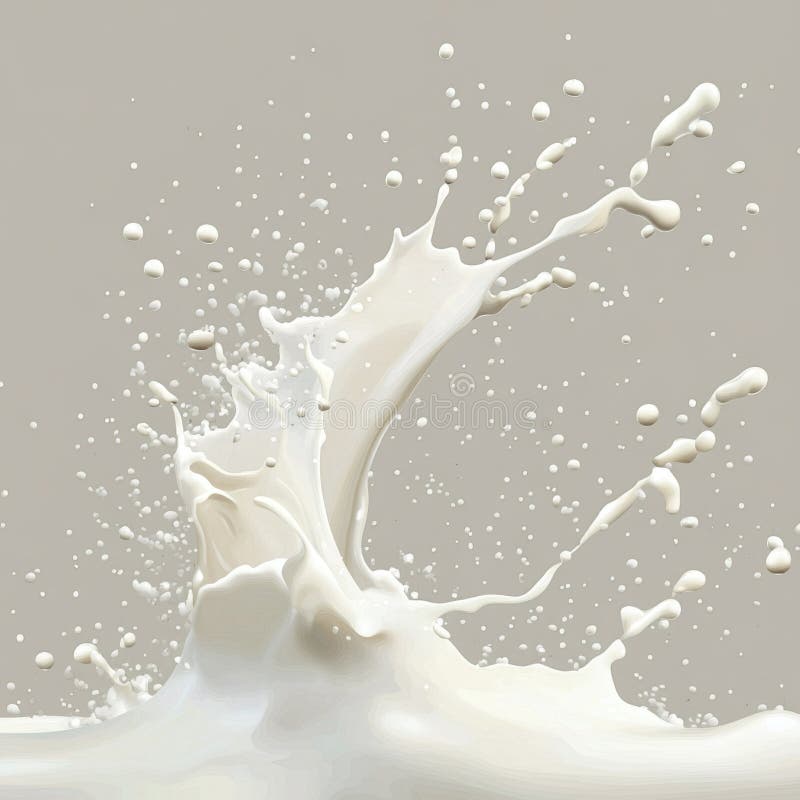 A Droplet of Milk on a Clean White Surface Stock Photo - Image of ...