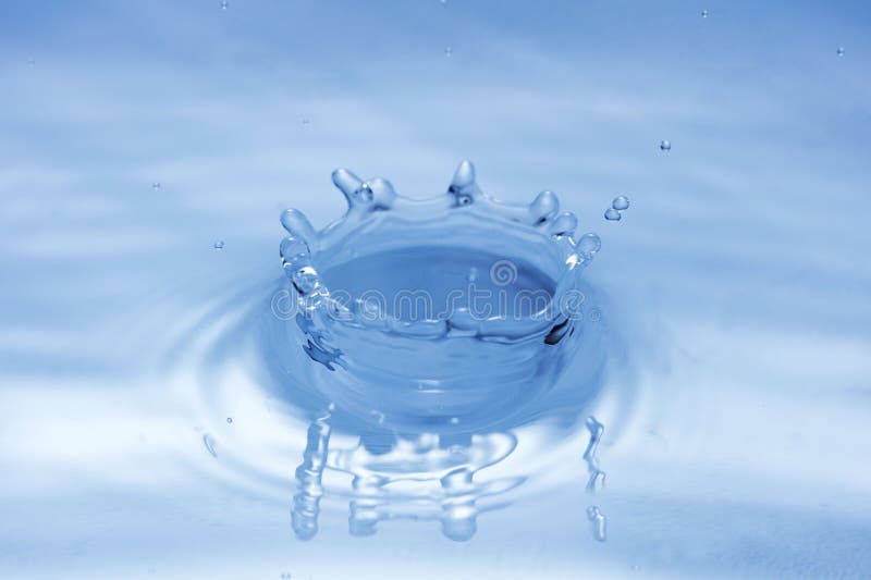 Droplet Splash on Water Surface Stock Image - Image of abstract ...