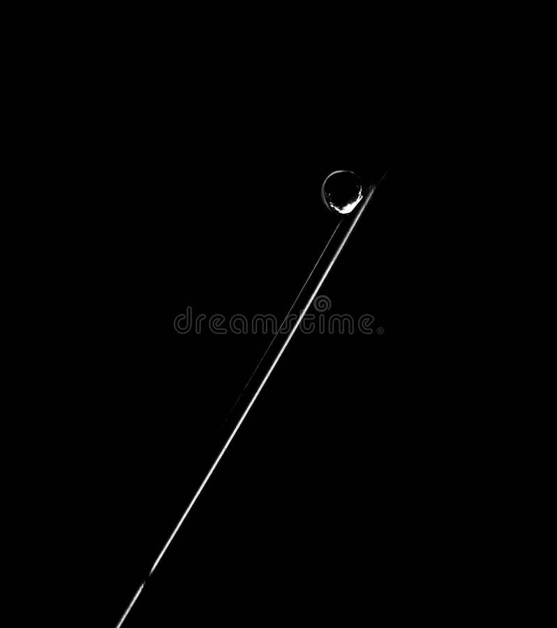 Droplet on a Syringe Needle Stock Image - Image of concept, white ...