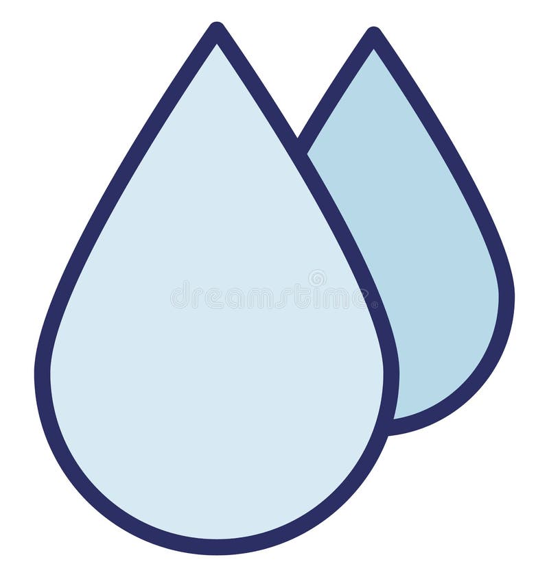 Droplet Vector Icon Which Can Easily Modified or Edit Stock Vector ...