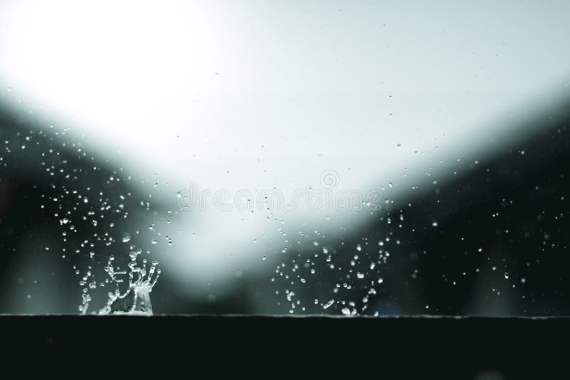 Droplet Water Shape Splash of Rain Stock Image - Image of droplet, form ...