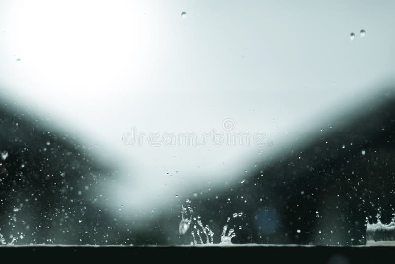Droplet Water Shape Splash of Rain Stock Image - Image of straggle ...