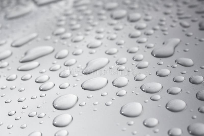 Droplets stock image. Image of metallic, rain, water - 15215947