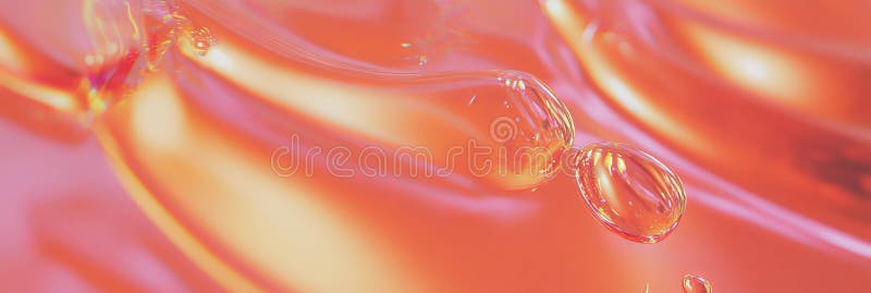 Droplets Create a Dynamic Wave-like Pattern Against a Bright Background ...