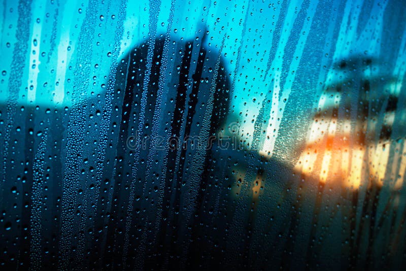 Droplets of Mist on the Glass. Stock Image - Image of moisture, glass ...