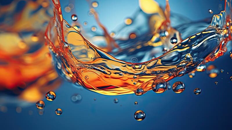 Droplets oil splashing stock illustration. Illustration of forms ...