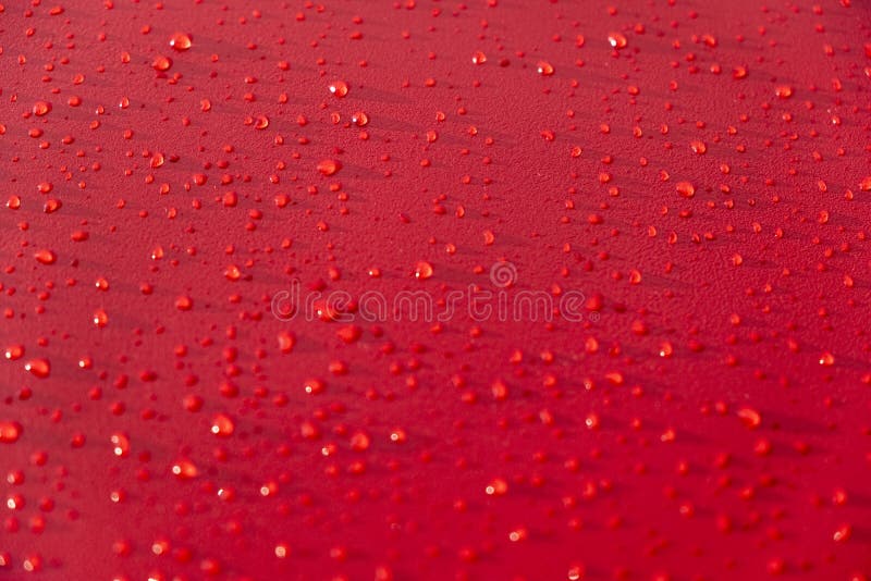 Droplets Pattern on Red Backdrop. Juice Splash. Red Juicy Surface Drops ...