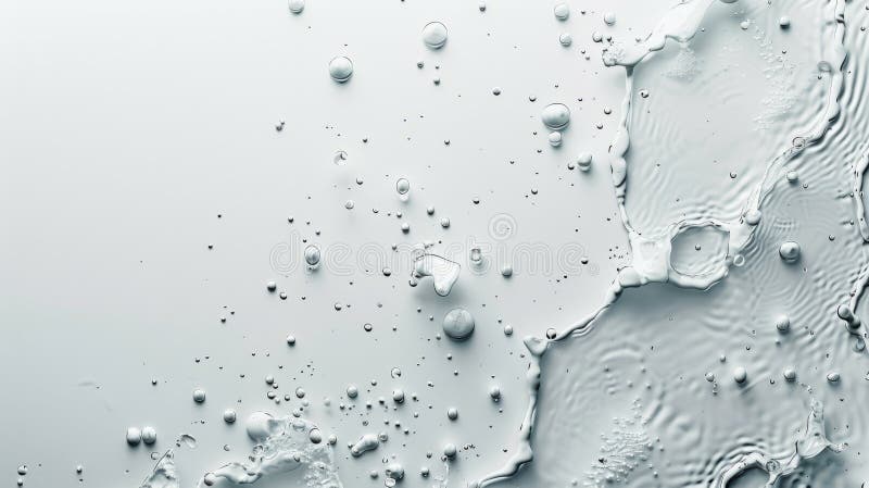 Droplets of Slimy Liquid Falling on White Surface Stock Illustration ...