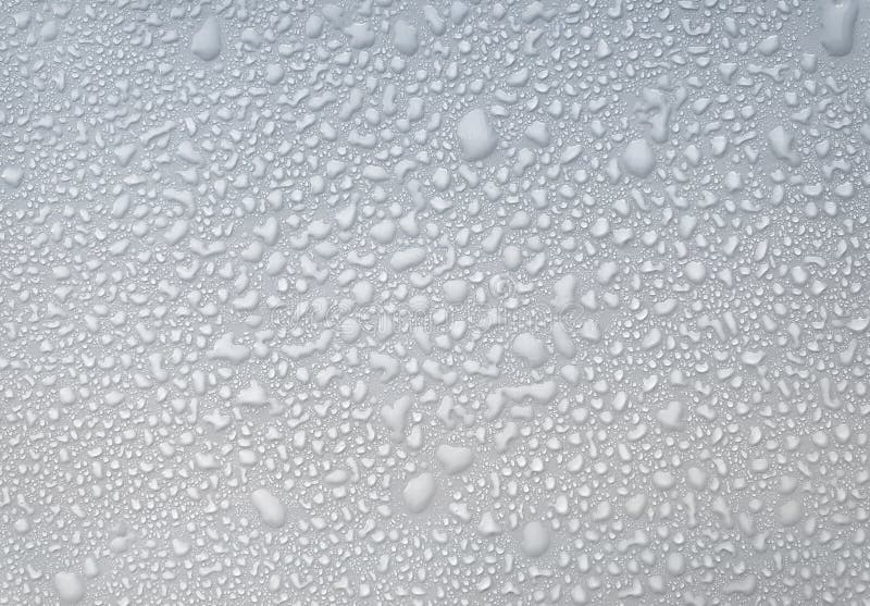 Droplets Water Background. Rain Wallpaper with Liquid Drop Stock Image ...