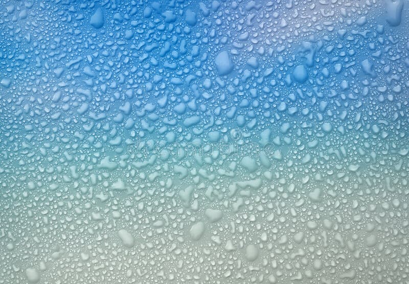 Droplets Water Background. Rain Wallpaper with Liquid Drop Stock Photo ...