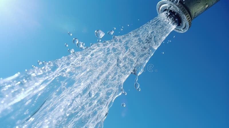 Droplets water hose stock illustration. Illustration of outdoor - 372702263