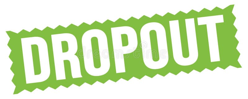 DROPOUT Text Written on Red Stamp Sign Stock Illustration ...