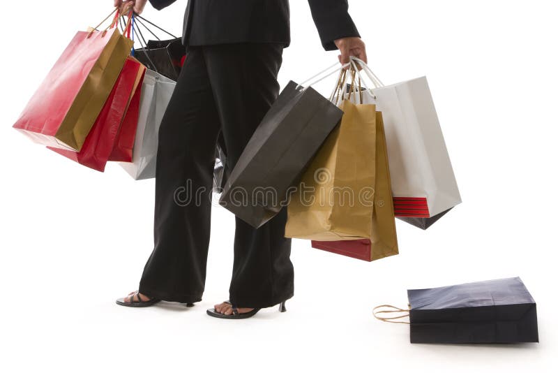 Dropped shopping bags stock image. Image of walking, superfluous - 6331675