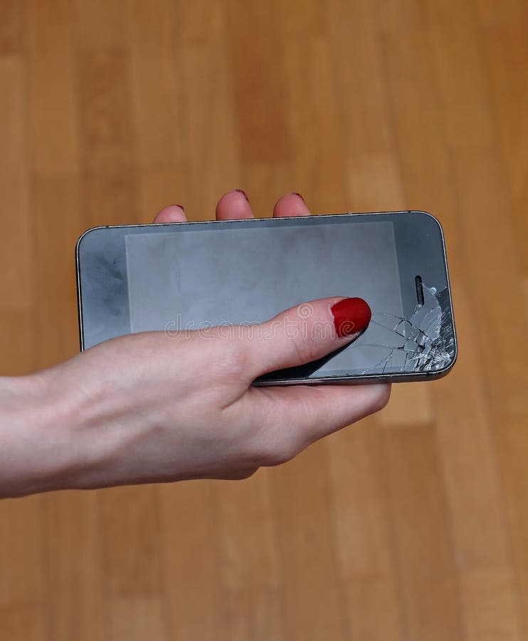 Dropped smart phone stock photo. Image of cell, damaged - 172362564
