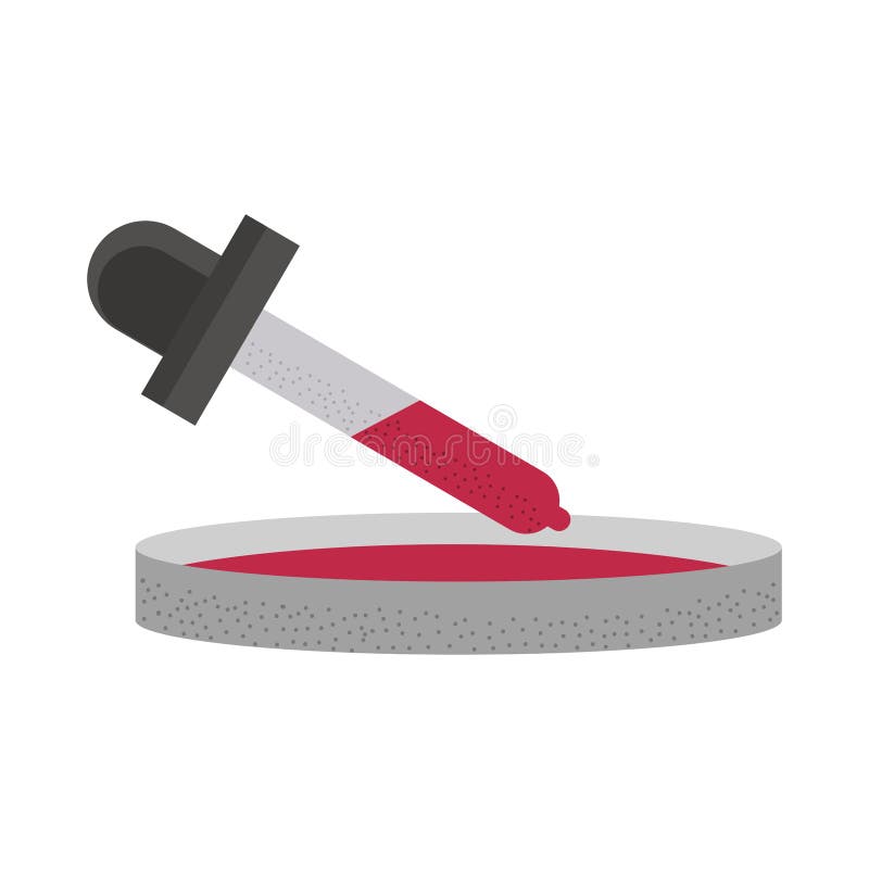 Dropper with blood stock vector. Illustration of tube - 236206715