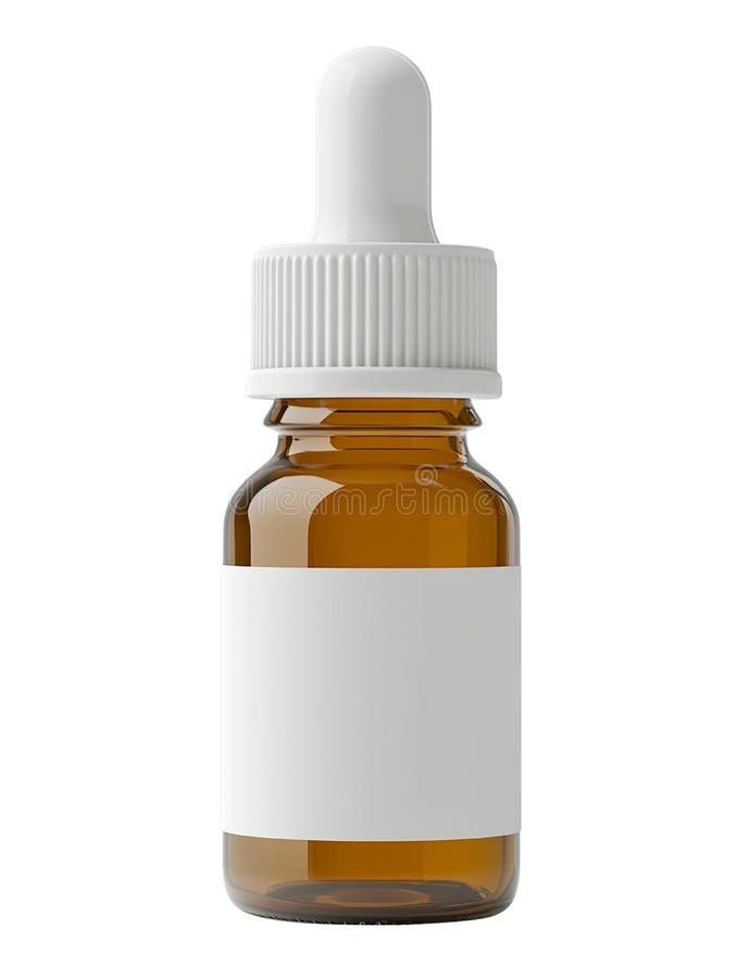 Dropper Bottle Filled with Liquid for Various Uses. Photo Realistic ...