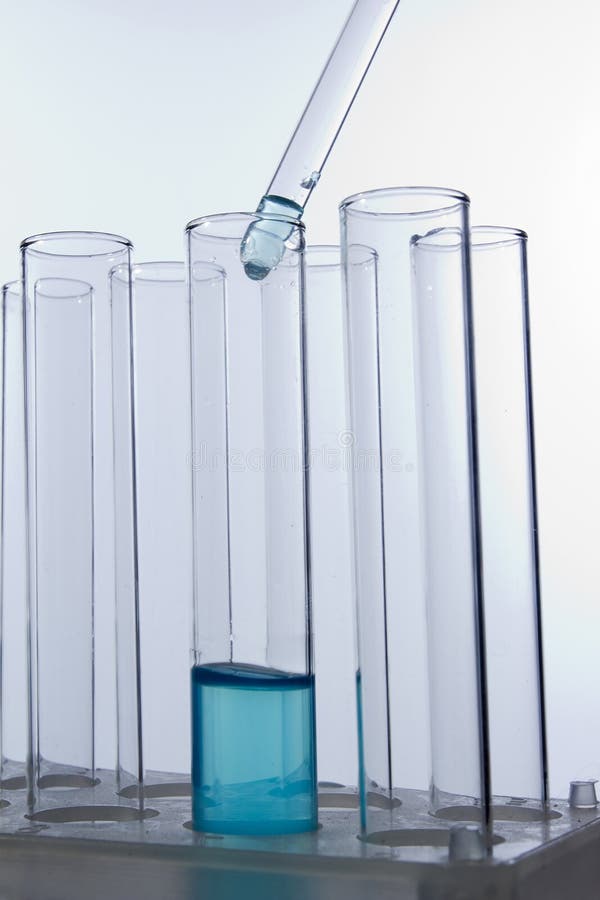 Dropper Dropping Liquid into Test Tube Stock Photo - Image of test ...