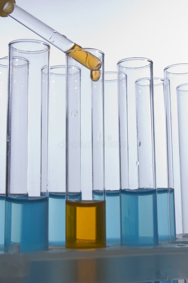 Dropper Dropping Liquid into Test Tube Stock Photo - Image of indoors ...
