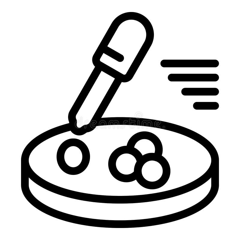 Dropper Enzymes Icon Outline Vector. Structure Chain Stock Vector ...