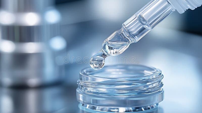 Dropper with Hanging Drop, Medicine, Eye Drops Concept Stock ...