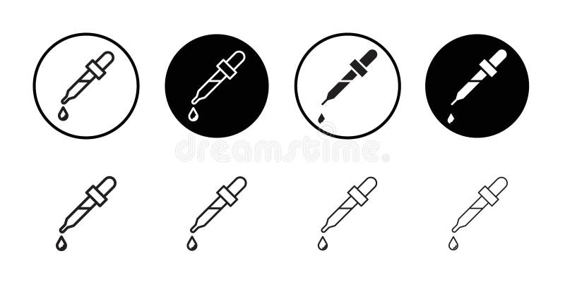 Dropper Icon Isolated Flat Vector in Outline Stock Vector ...