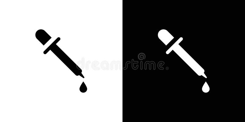 Dropper Icon Linear Logo Isolated Stock Vector - Illustration of symbol ...
