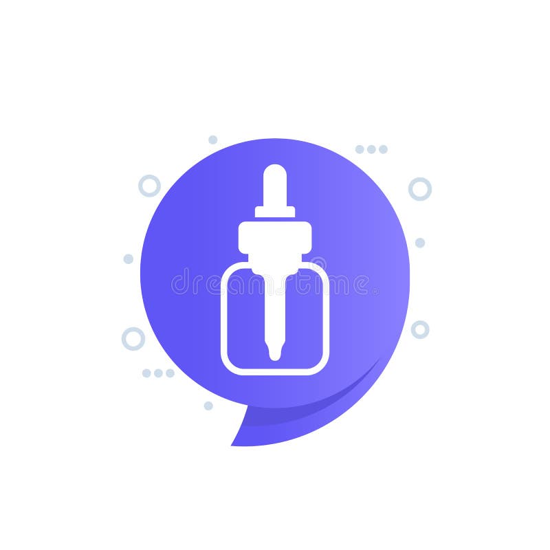 Dropper Icon, Tincture Bottle Vector Stock Vector - Illustration of ...