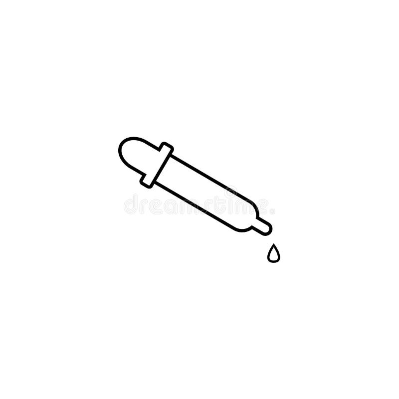 Dropper Icon. Trendy Modern Flat Linear Vector Dropper Icon on White ...