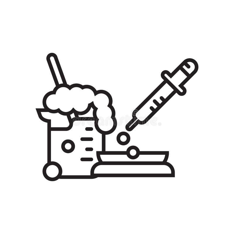 Dropper Icon Vector Sign and Symbol Isolated on White Background Stock ...