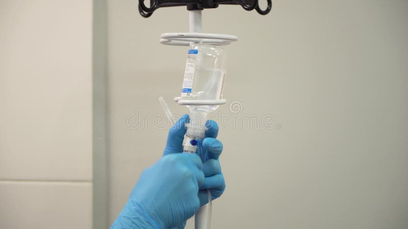 Dropper with Saline Solution Stock Footage - Video of dropper, needle ...