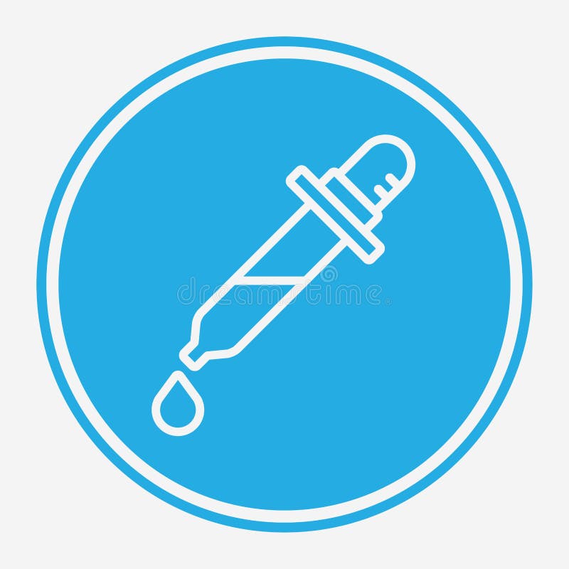 Dropper Vector Icon Sign Symbol Stock Illustration - Illustration of ...