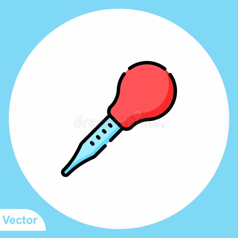 Dropper Vector Icon Sign Symbol Stock Illustration - Illustration of ...